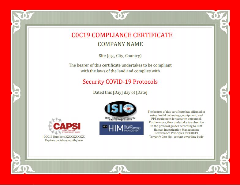 Biological Threat Security CBTS & COC19 – ISIO – International Security ...